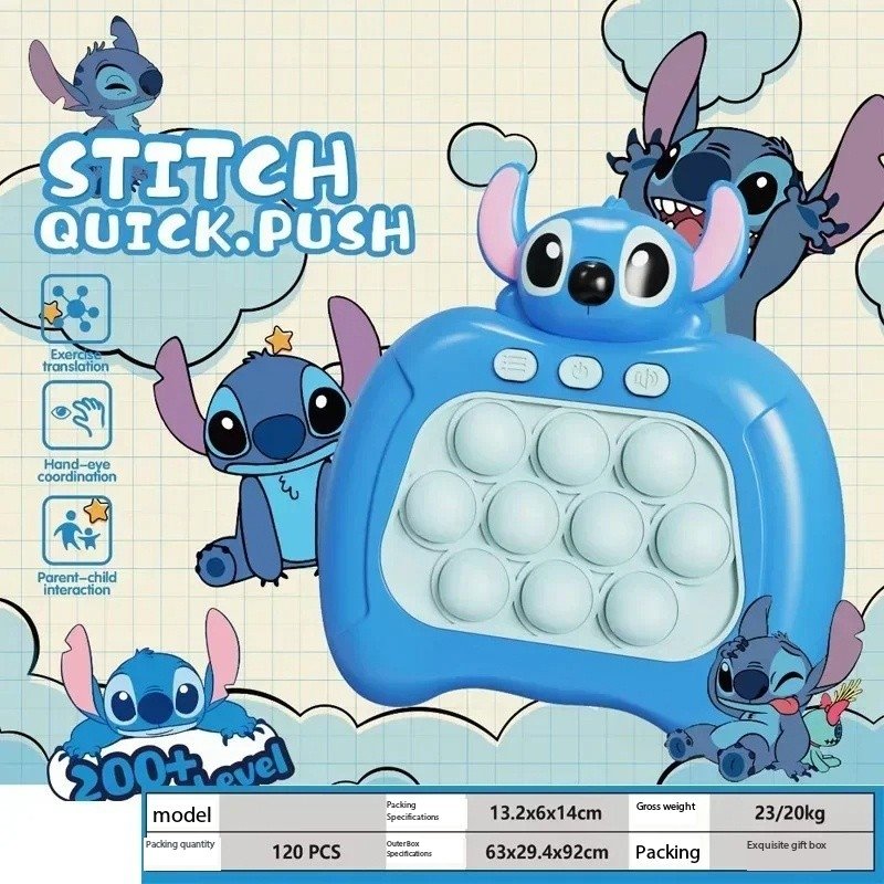 Disney Stitch Mickey Quick Push Game Console – Kids Mega Mall